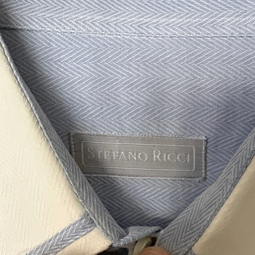 Stefano Ricci | Shirts | Stefano Ricci Mens Light Blue Dress Shirt With ...